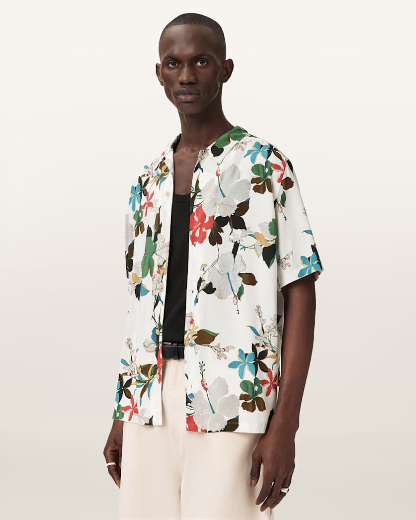 Koh Chang Oversized Shirt Off White | ALLSAINTS